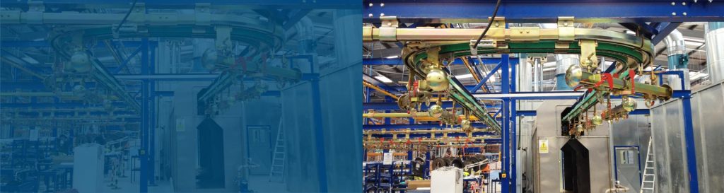 Power chain painting lines - NIKO Conveyor systems