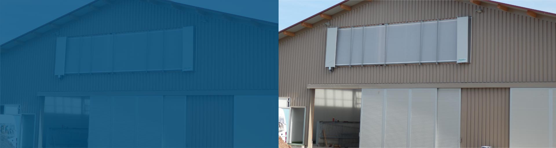 Warehouse doors with aluminium panels - NIKO - HELM HELLAS SA