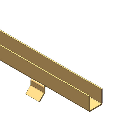 Guide track with concrete fixing lugs - NIKO - HELM HELLAS SA
