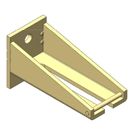 Double adjustable wall bracket with safety device - NIKO - HELM HELLAS SA