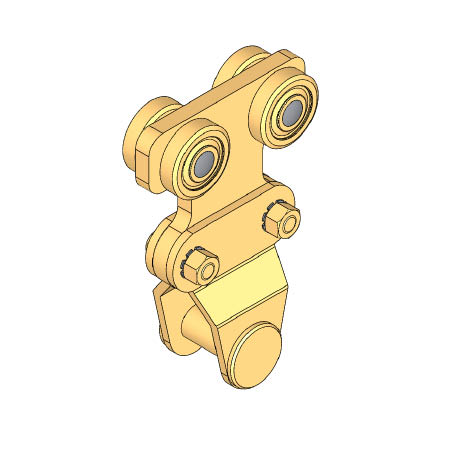 4-Wheel Trolley with Pin (bolted) - NIKO