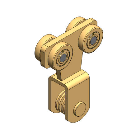 4-Wheel trolley with Pin (welded) - NIKO - HELM HELLAS SA