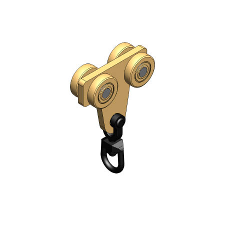 4-Wheel Trolley with Rotating Ring - NIKO