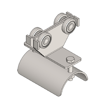 Flat cable trolley, stainless steel - NIKO - HELM HELLAS SA