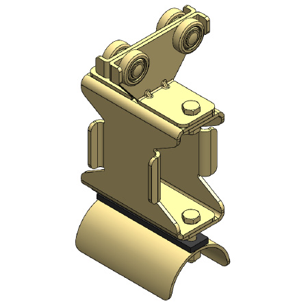 Flat cable towing trolley - NIKO - HELM HELLAS SA
