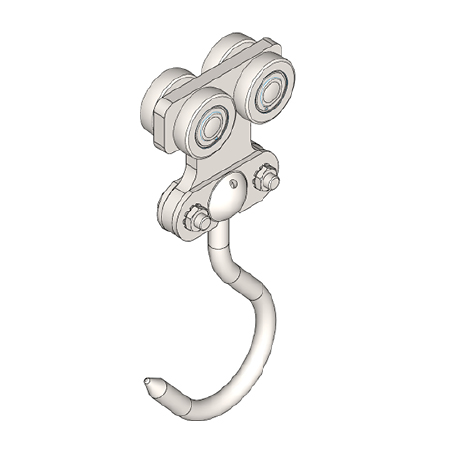 Trolley with stainless steel hook (short), stain, steel 304/316 - NIKO ...