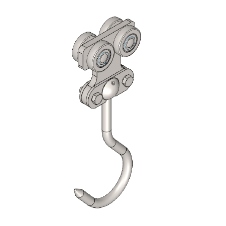 Trolley with Stainless Steel Hook - NIKO - HELM HELLAS SA