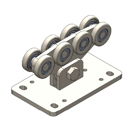 Trolley for cantilever gates, with 8 wheels - NIKO - HELM HELLAS SA