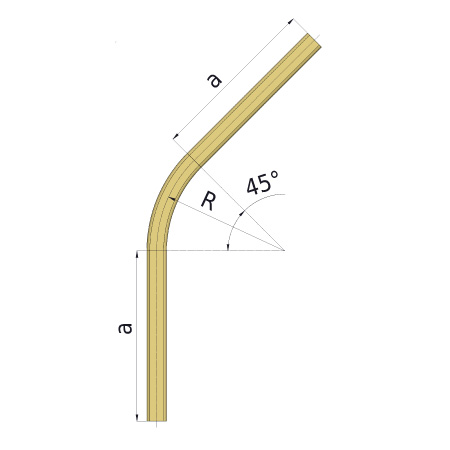 Track bend 45° - NIKO - HELM HELLAS SA