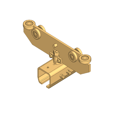End carriage with rotating track joint - NIKO - HELM HELLAS SA